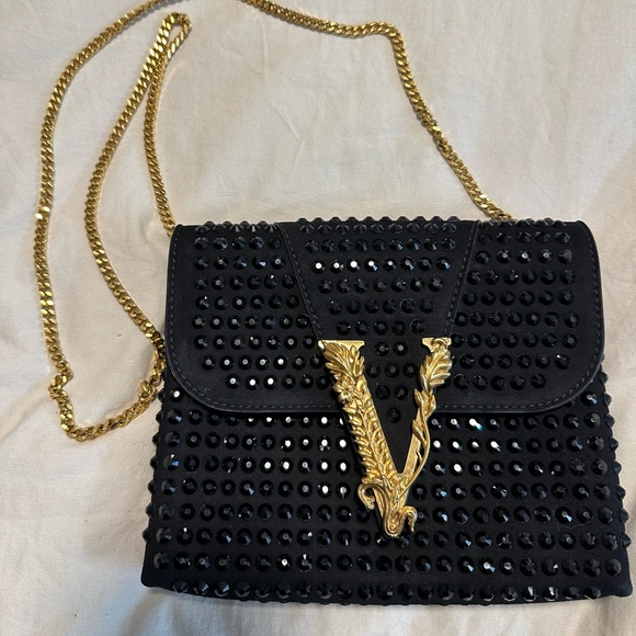 Versace | Bags | Black Studded Versace Bag | Poshmark